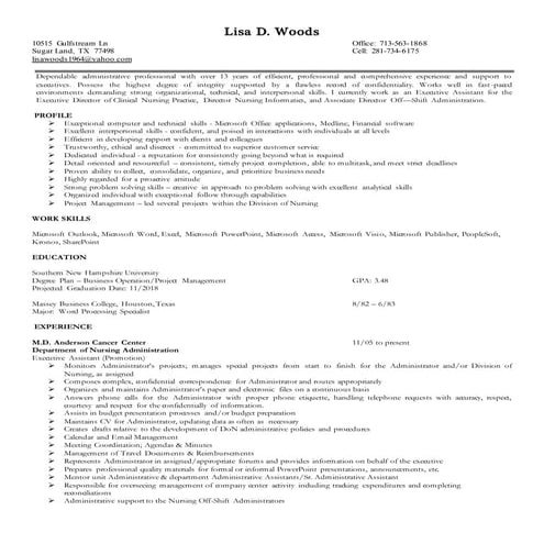Lisa Woods - Resume 2 | DOCX