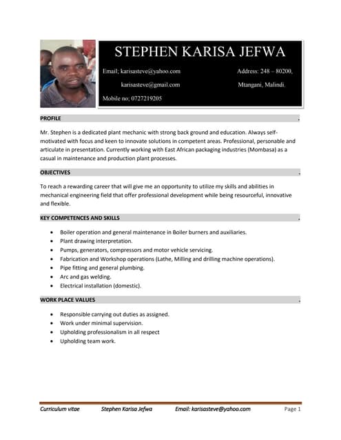 STD RESUME | DOCX