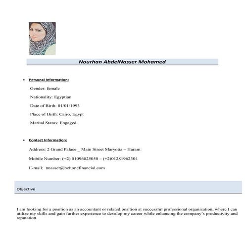 Resume Nour | PDF