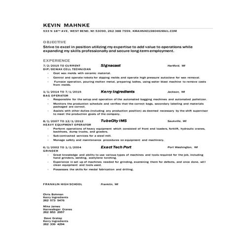 Christopher Howat Resume | PDF