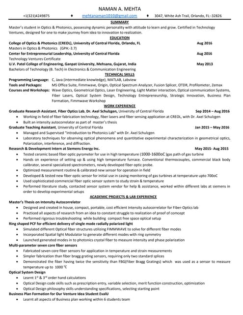 Resume Gaurav Gandhi | PDF