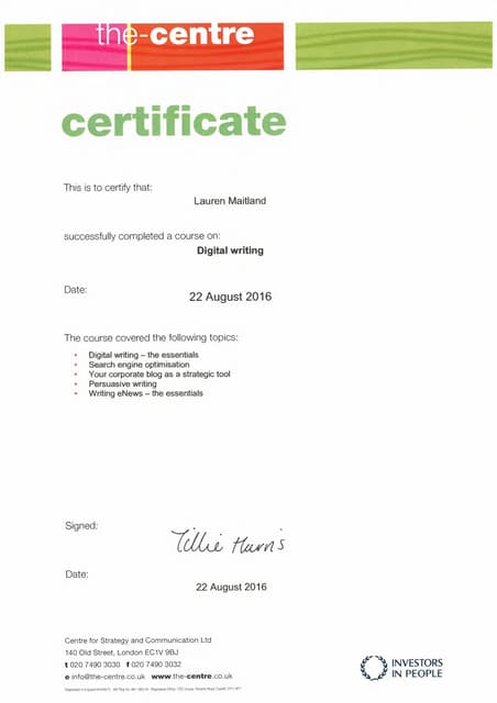 Tem Certificate - NICHOLAS UDOH | PDF