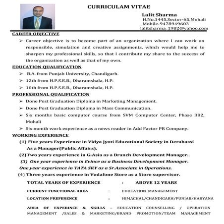 lalit resume v | DOC