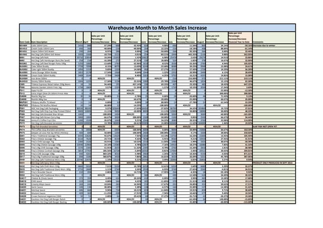 Example Warehouse Monthly Report Template | DOCX