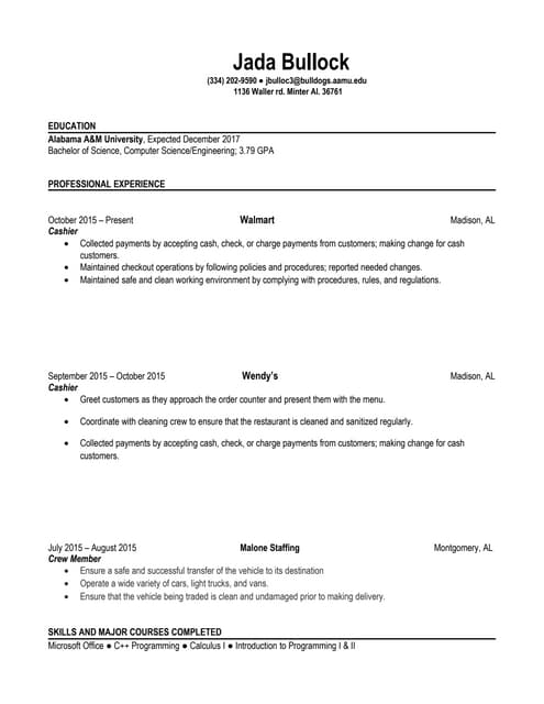 Resume for Caitlin Mather | PDF