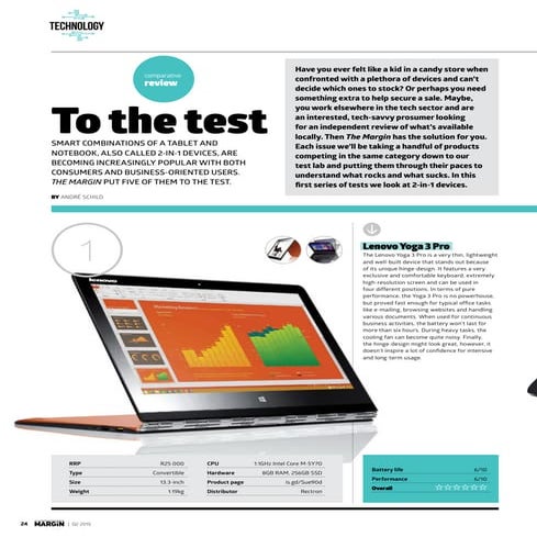 Tablet comparison | PPTX