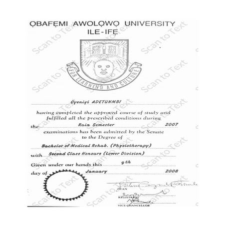 Oau cert. | PDF