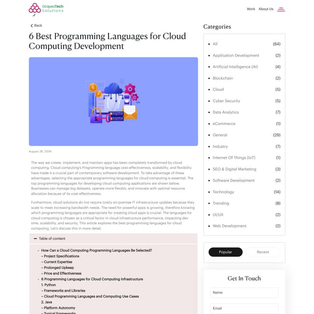 Best Programming Language to Learn - Kinsh Technologies | PPTX