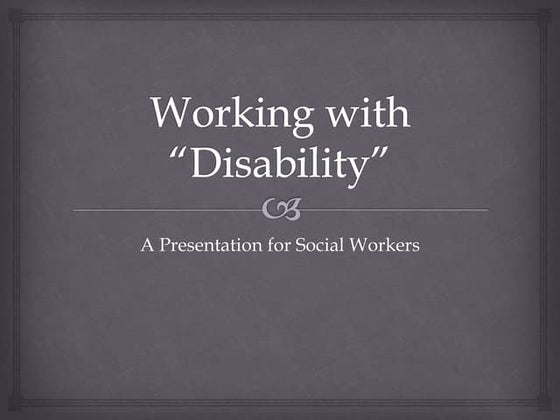 Disability Awareness Training | PPT