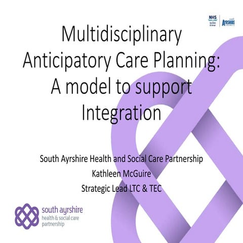 Multidisciplinary Anticipatory Care Planning: Model to Support ...