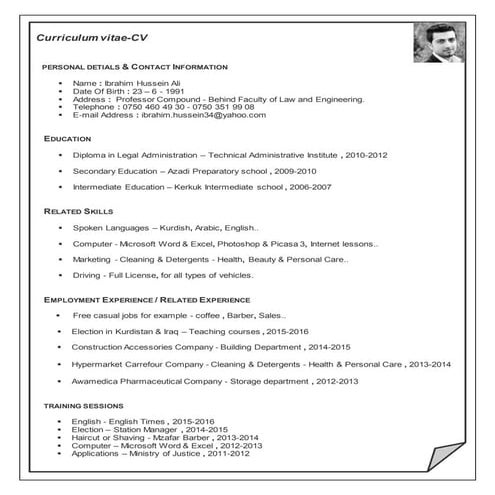 CV Ibrahim Hussein | DOCX