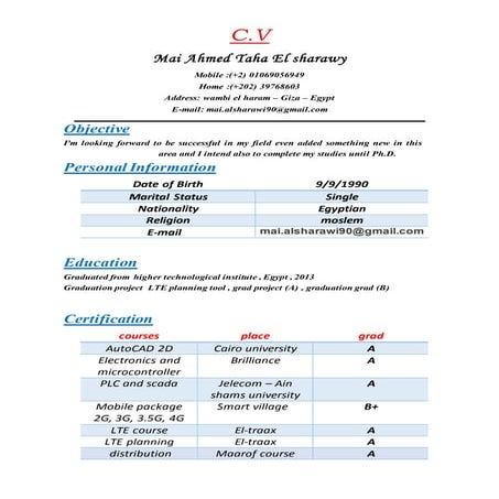 mai cv (1) | DOC
