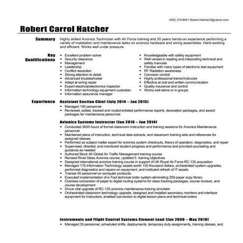Robert Hatcher Resume | DOCX