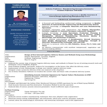 Resume Tamil | DOCX