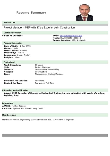New Resume | DOC | Manufacturing Industry | Industries