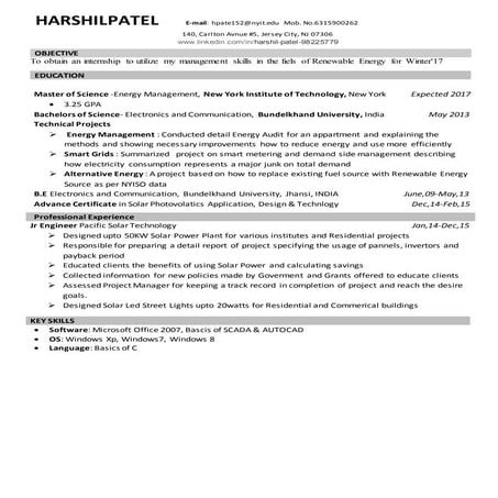 harshil final resume (1) | DOCX