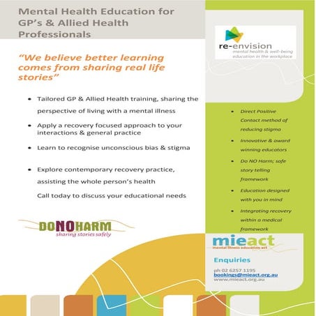 Mental Health Education for GP | PDF