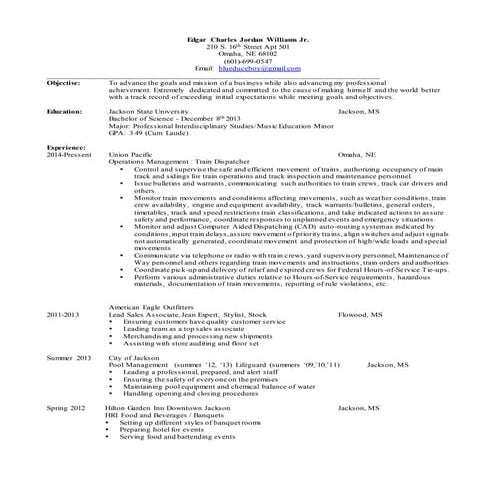 Edgar Williams Resume 2014.docx updated | DOCX