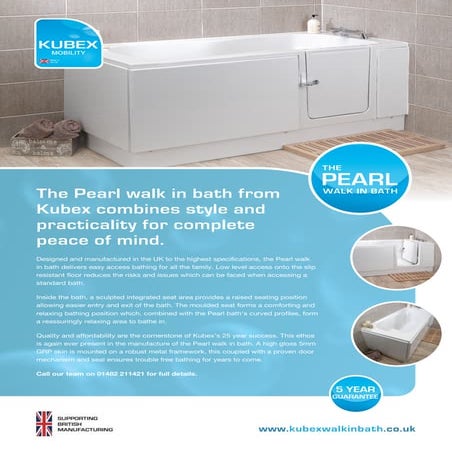 Kubex Pearl Walk in Bath | PDF