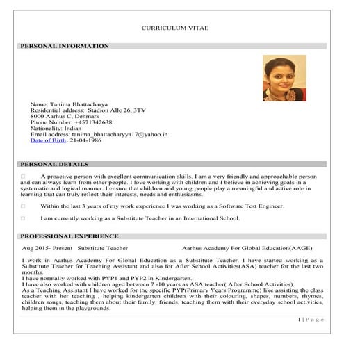 Resume Jyoti Menon | DOC