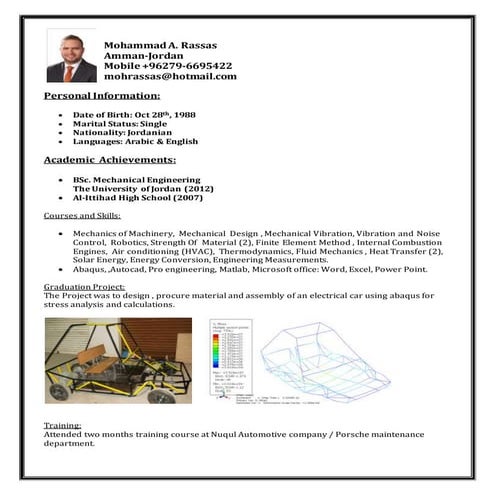 CV (Ahmad Shaban) (1) | PDF