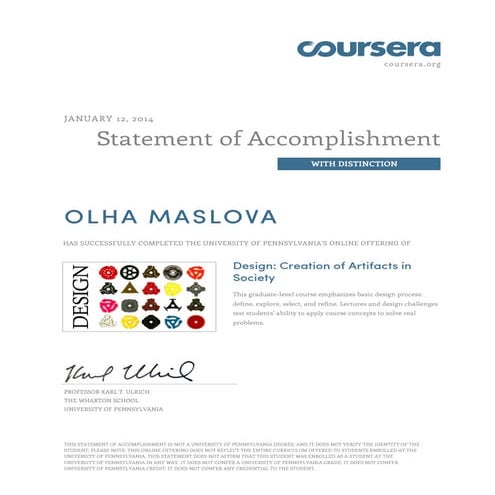 Coursera design 2014 | PDF