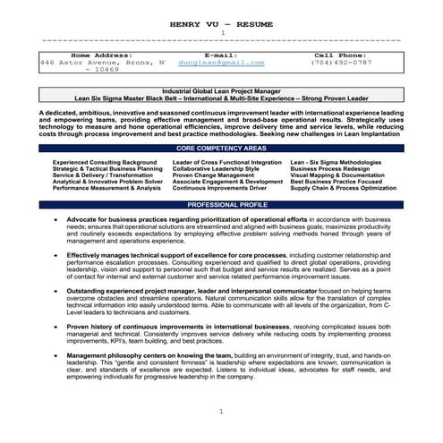 HENRY VU-RESUME | PDF