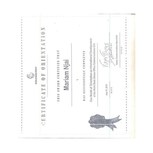 World Bank Certificate | PDF
