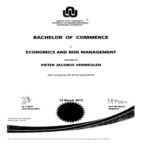 BComm_Vermeulen_P | PDF