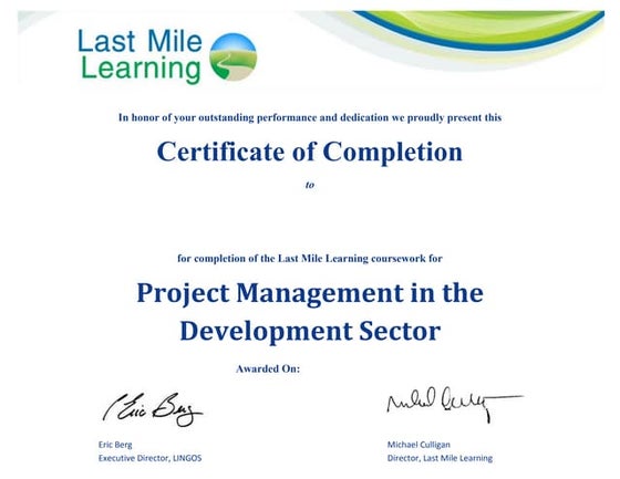 Cert. Project Mgt Dev Pro Certificate | PDF