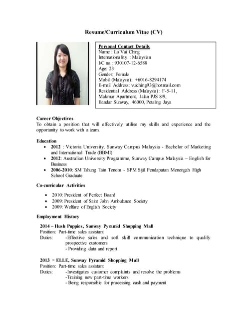 CURRICULUM VITAE a | DOCX