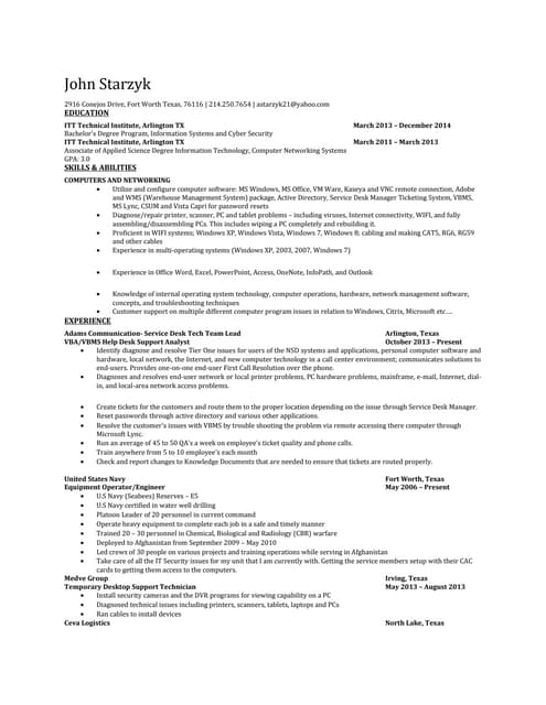 Timothy D Allen Resume | PDF
