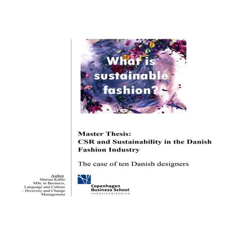 Master Thesis_Executive Summary | PDF