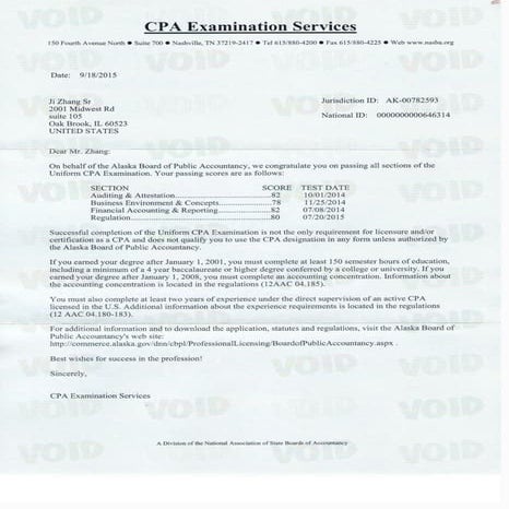 CPA exam score | PDF