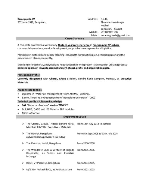 Updated Resume - Anil Kumar | PDF