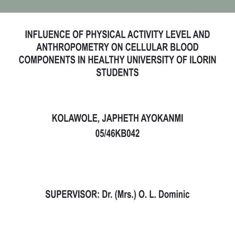 Final Presentation | PPTX | Blood Disorders | Diseases and Conditions