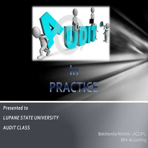 LUPANE STATE UNIVERSITY AUDIT LECTURE PRESENTATION | PPTX