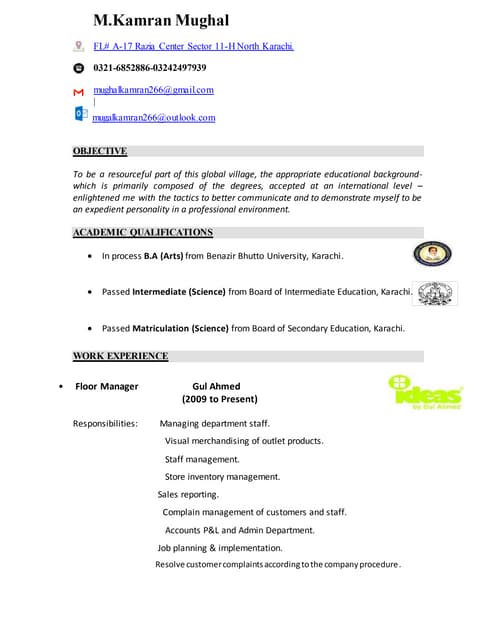 Waleed Raza cv final | PDF