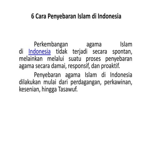 6 Cara Penyebaran Islam di Indonesia.pptx