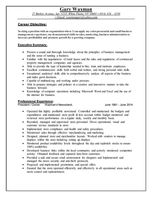 Resume business margaret flores | DOCX | Sales | Business