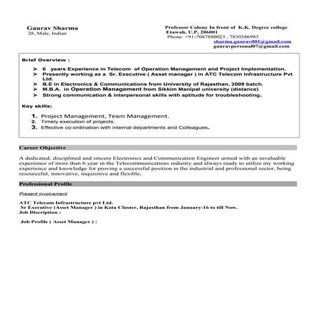 CV_ GAURAV SHARMA | PDF