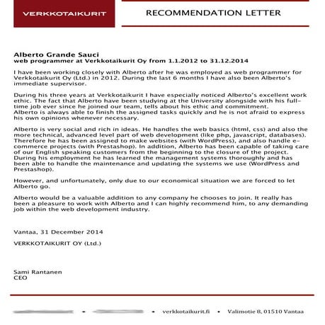 Recommendation-letter | PDF