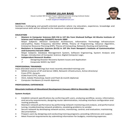IT Professional CV | DOC