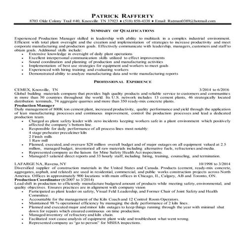 Patrick Rafferty 2016 | PDF