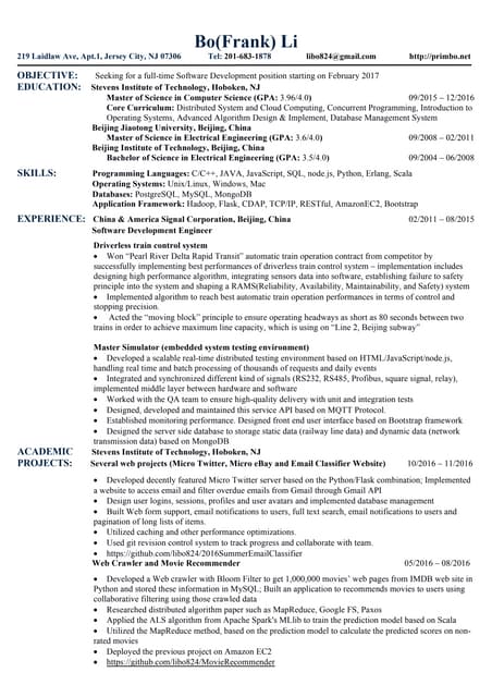 Resume | PDF