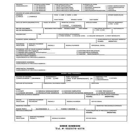 CTBC BANK APPLICATION FORM | DOCX