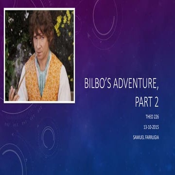 The Hobbit - Mapping Bilbo's Journey | PDF