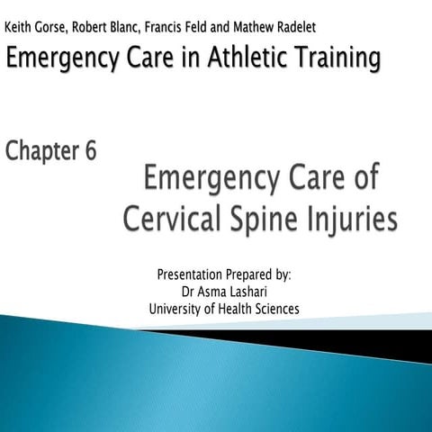 Chapter 6 cervical spine injuries | PPTX