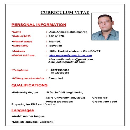 Alaa Mahran CV -final update | PDF