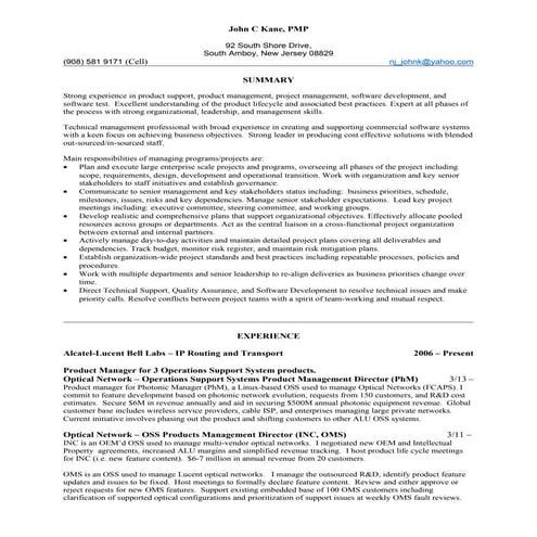 John Kane Resume v1 | PDF
